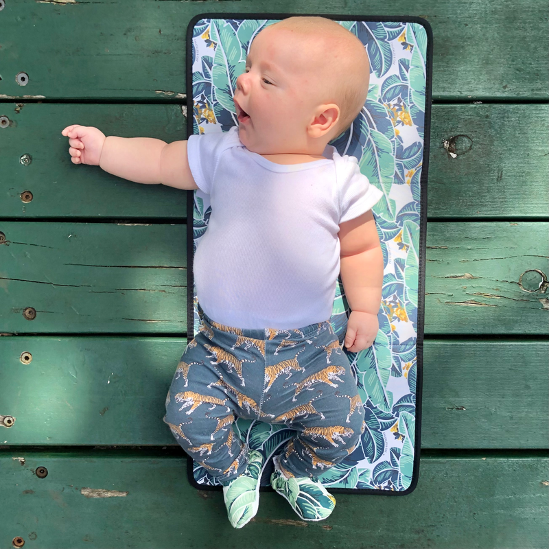 Tropical Palm Muslin Swaddle - Chuckles and Caz