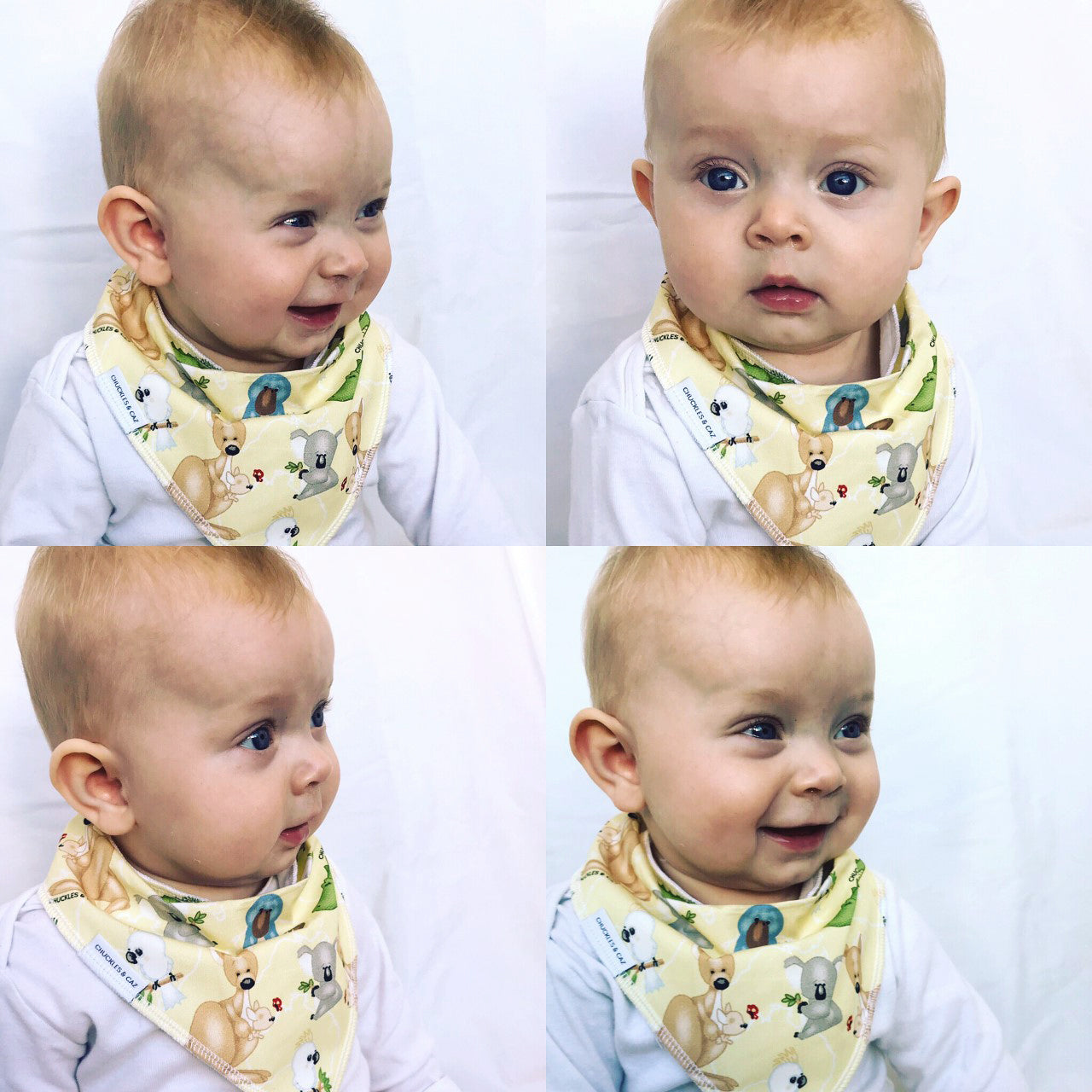 Cute Australian Animals Dribble Bib - Chuckles and Caz
